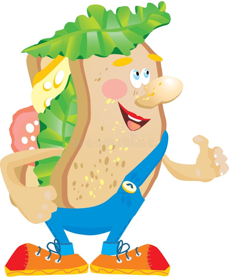 Hamburger cartoon stock vector. Illustration of sketch - 22005834