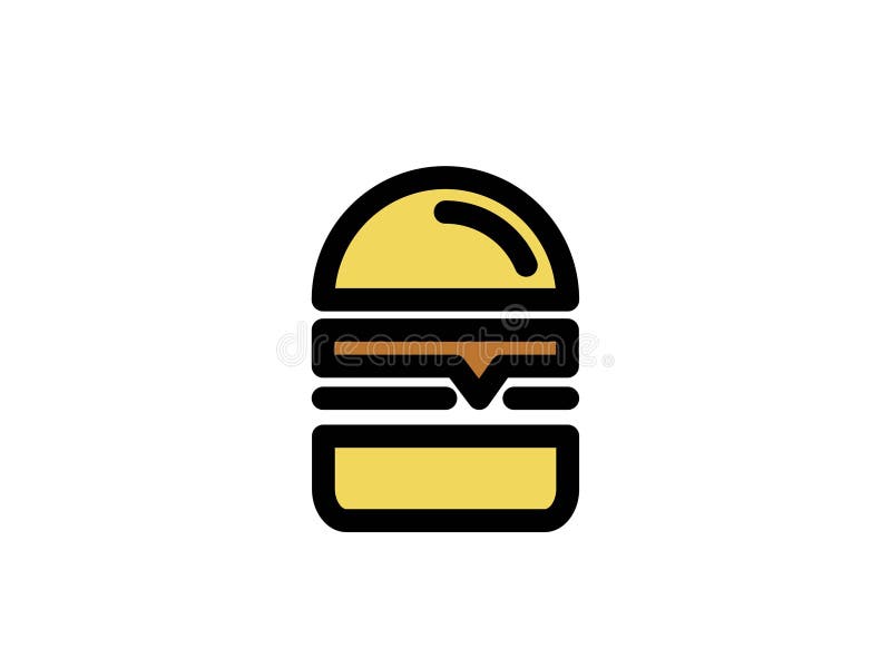 Hamburger Color Vector Icon Stock Illustration - Illustration of ...