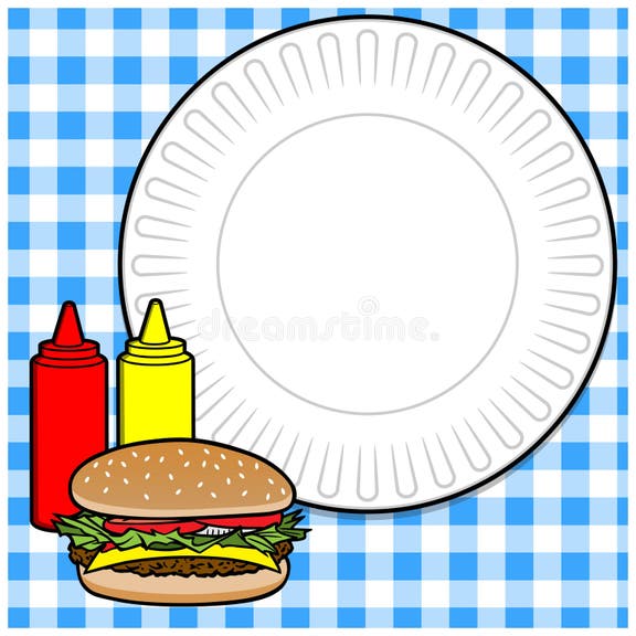 Hamburger Cookout Menu stock vector. Illustration of sandwich - 72945725