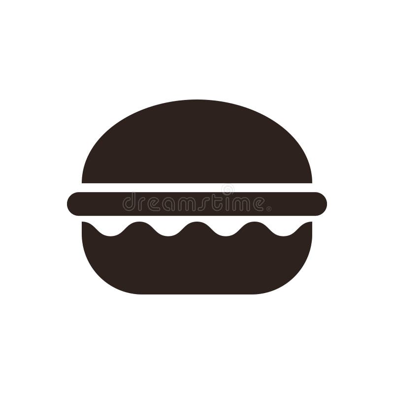 Burger icon stock vector. Illustration of nutrition - 110392479
