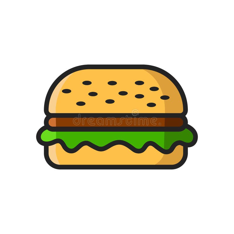 Hamburger Icon Vector Design Template in White Background Stock Vector ...