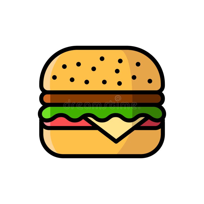 Hamburger Icon Vector Design Template in White Background Stock Vector ...