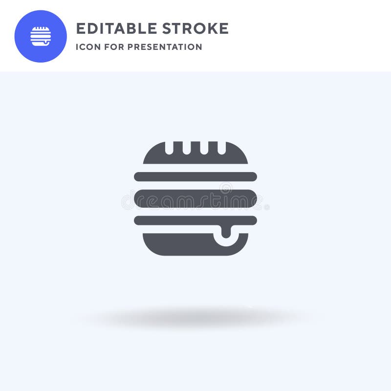 Hamburger Icon Vector, Filled Flat Sign, Solid Pictogram Isolated on ...