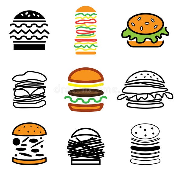 Hamburger Pictogram Stock Illustrations – 9,448 Hamburger Pictogram ...