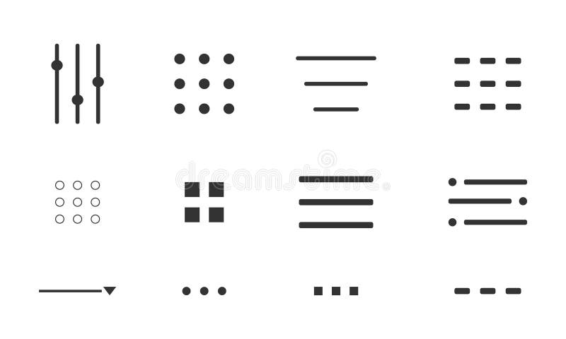 Hamburger Interface Menu Set Simple Line, Minimal Ui Popup Burger ...