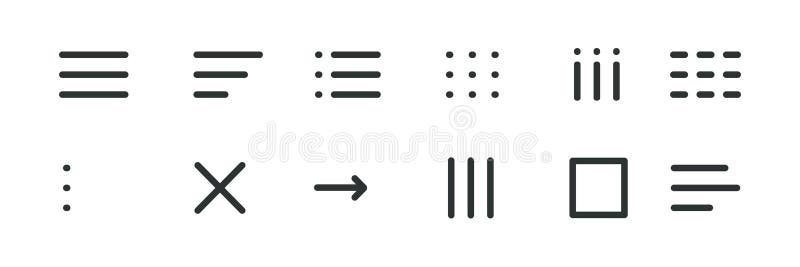 Hamburger Interface Menu Simple Line, Minimal Ui Popup Burger. Template ...