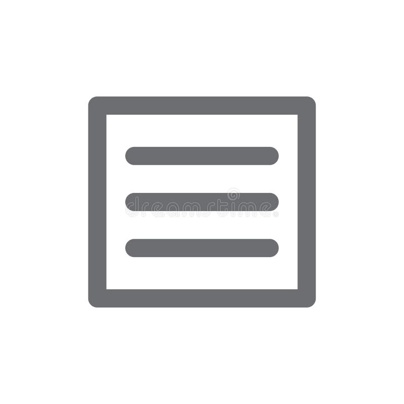 Hamburger Manu - UI and UX Icons for Mobile or Web Applications Stock ...