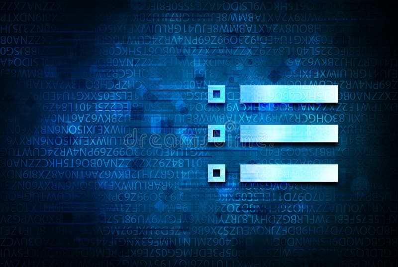 Hamburger Menu Bar Icon Abstract Blue Background Illustration Design ...