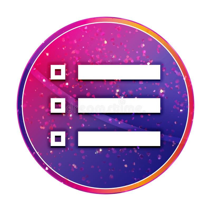 Hamburger Menu Bar Icon Elegant Green Round Button Vector Illustration ...