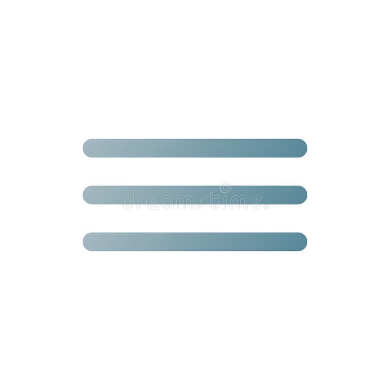 Hamburger Menu Button Pixel Perfect Flat Gradient Two-color Ui Icon Stock Vector - Illustration ...