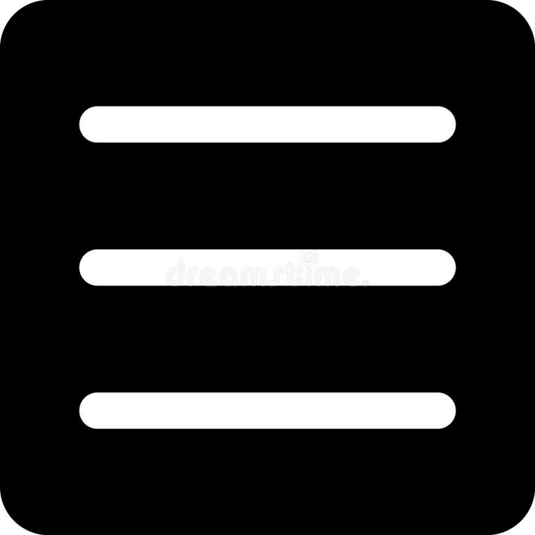 Hamburger Menu Flat Icons. UI Website Design Elements. Navigation Icons for Mobile App and User ...