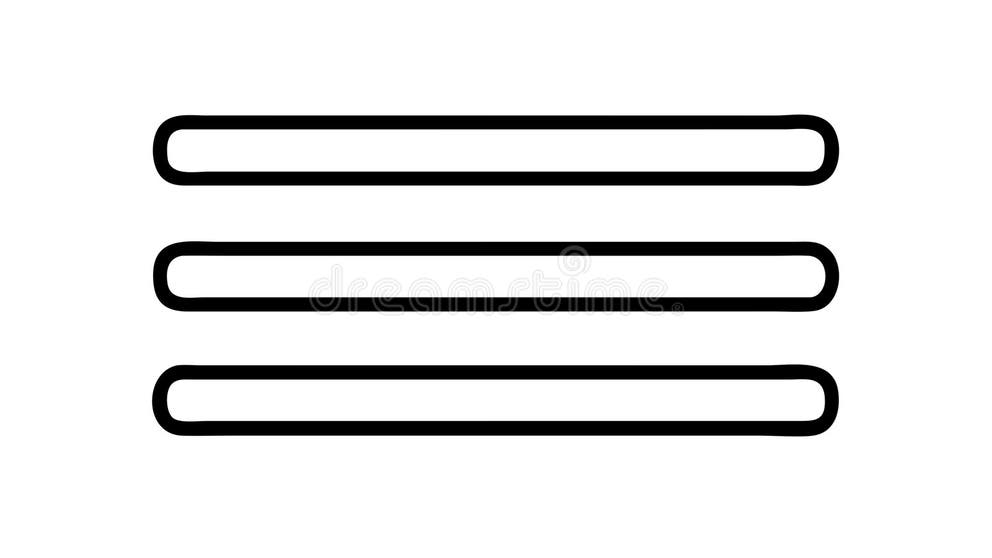 Hamburger Menu Icon, Navigation, Expanded List, Vector Design ...