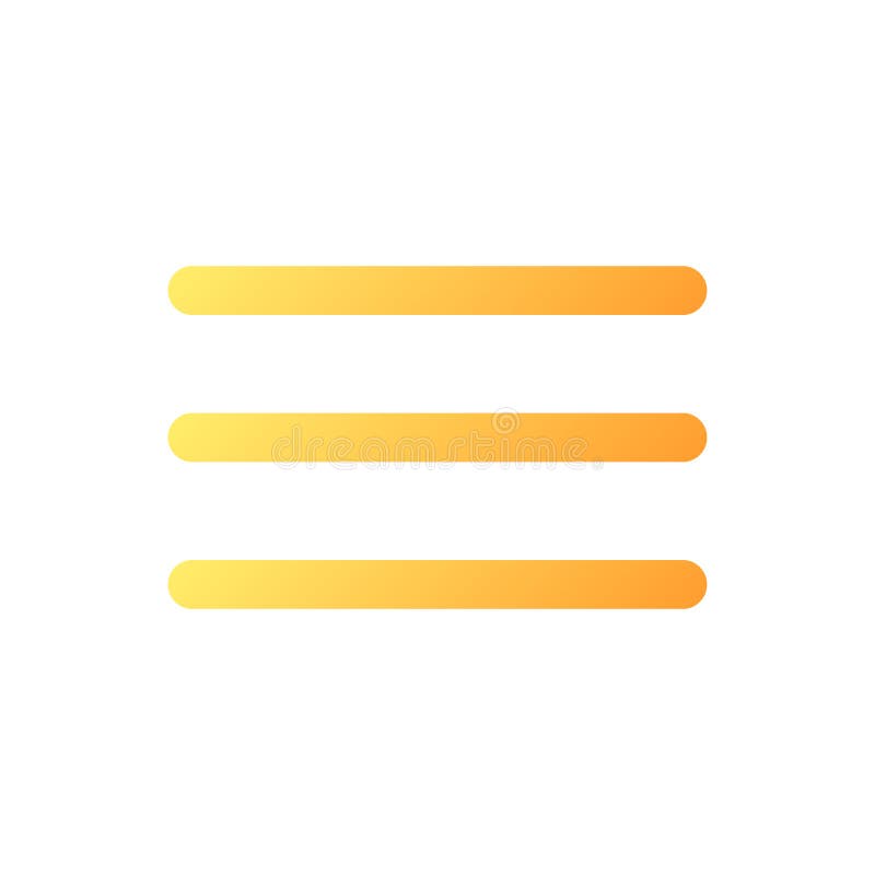 Hamburger Menu Pixel Perfect Flat Gradient Color Ui Icon Stock Vector - Illustration of settings ...