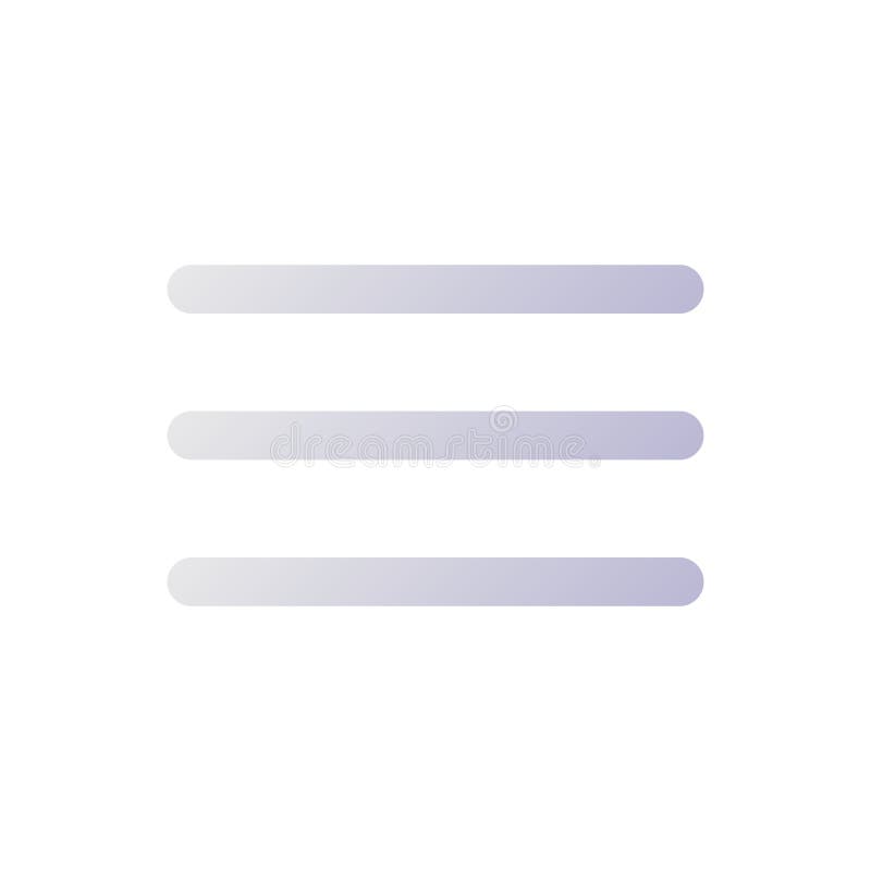 Hamburger Menu Pixel Perfect Flat Gradient Two-color Ui Icon Stock Vector - Illustration of ...