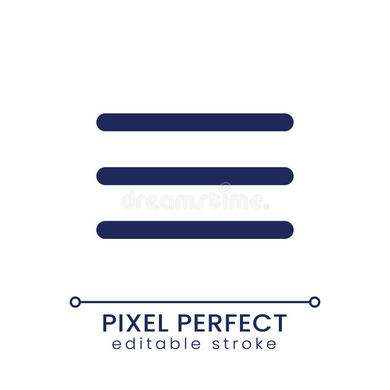 Hamburger Menu Pixel Perfect Linear Ui Icon Stock Vector - Illustration ... Hamburger Menu Pixel Perfect Linear Ui Icon Stock Vector - Illustration ...