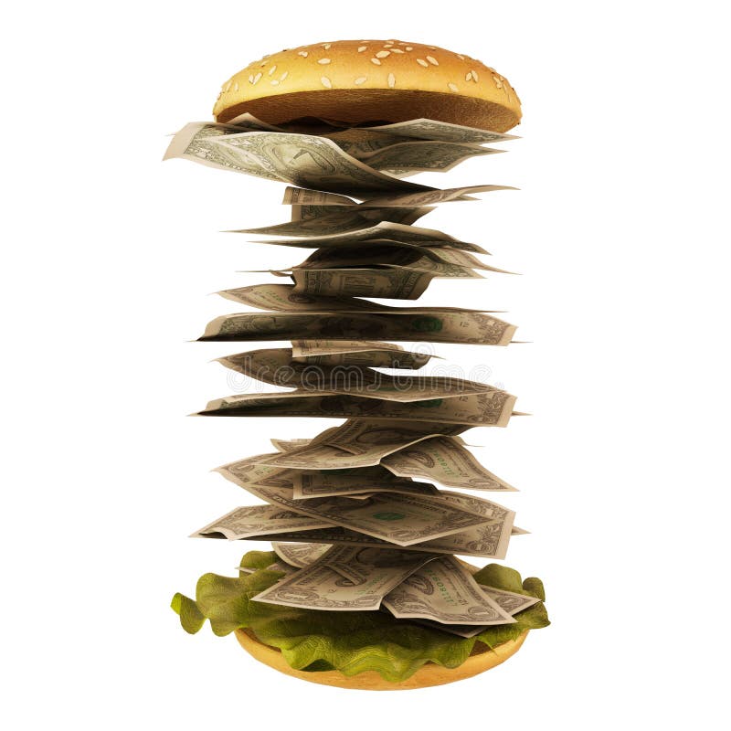 Big hamburger stock illustration. Illustration of lettuce - 18644353