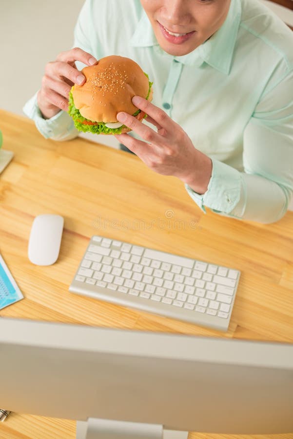 Hamburger stock image. Image of monitor, fresh, food - 43293111