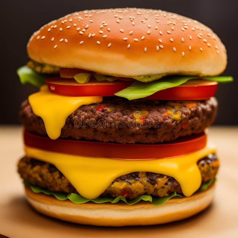 Hamburger 5 stock illustration. Illustration of dish - 272007524