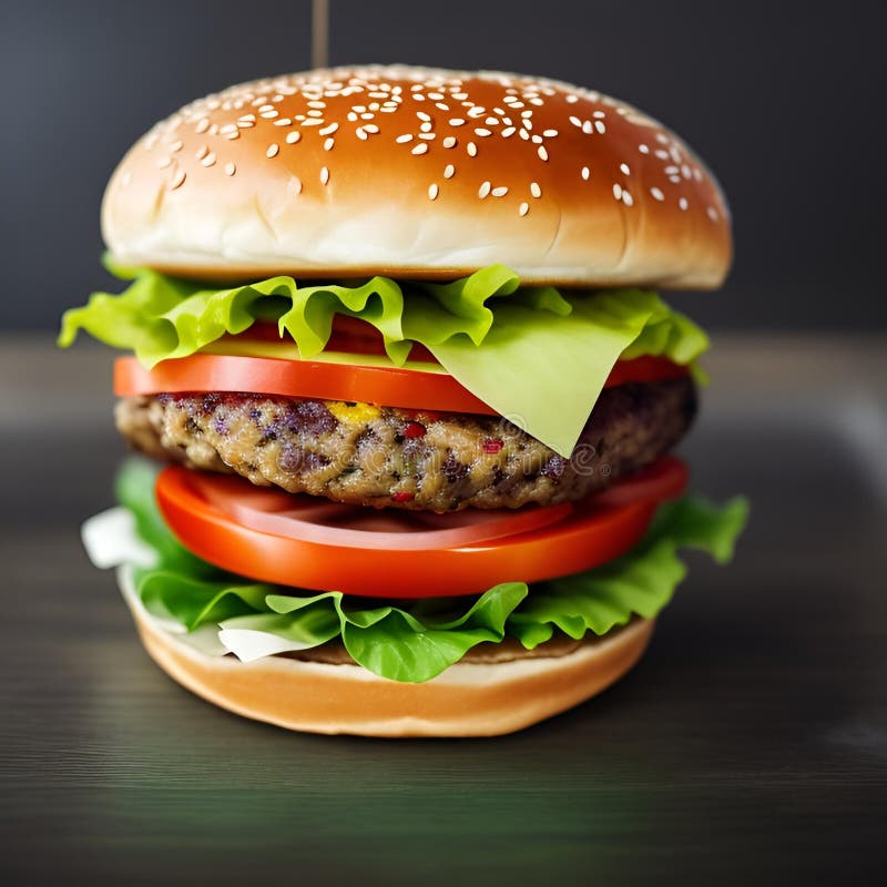 Hamburger 3 stock illustration. Illustration of produce - 272007526