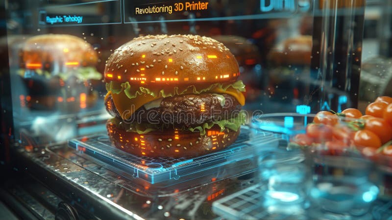 The Hamburger is Printed on a 3D Printer. Modern Technologies and Food ...