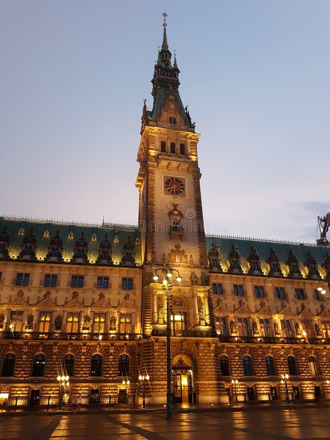 Hamburger Rathaus stock photo. Image of rathaus, hamburger - 100683306