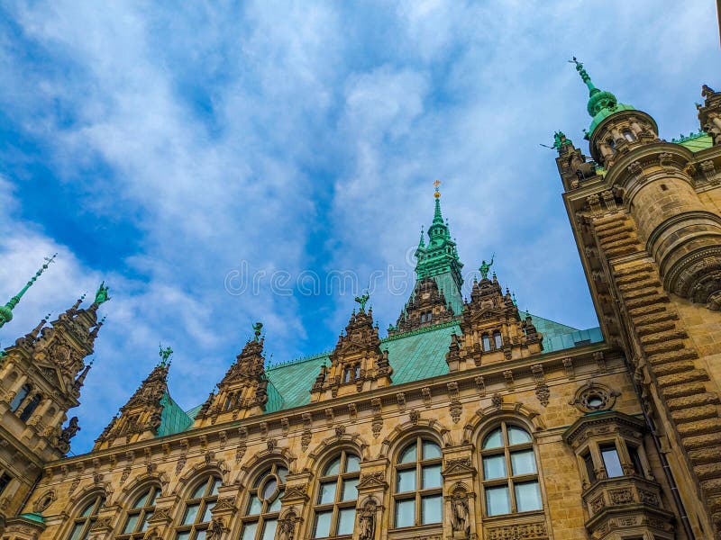 Hamburg City Hall, Germany stock photo. Image of tower - 314681486