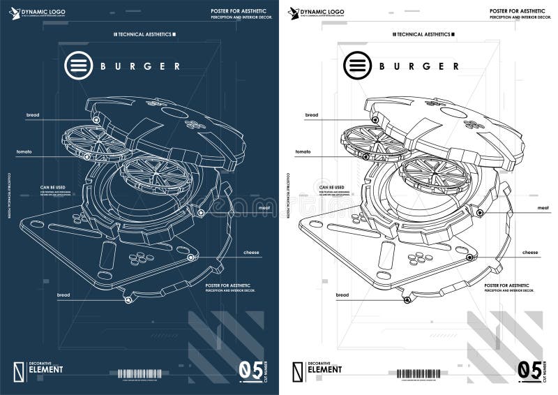 Hamburger in a Technical Style. Design and Development, Testing, SEO ...