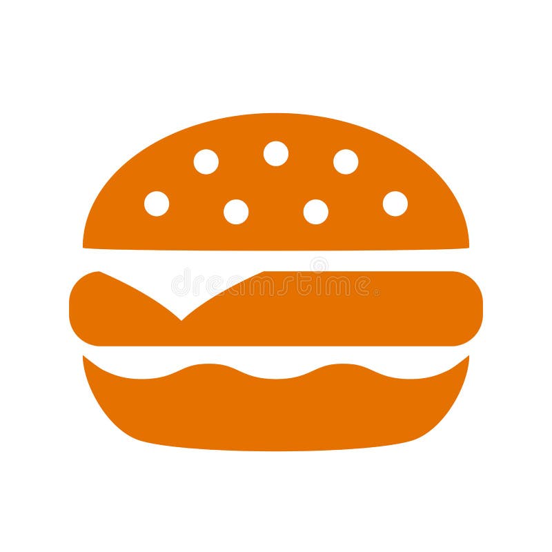 Symbool Van Het Hamburgervectorpictogram Vector Illustratie ...