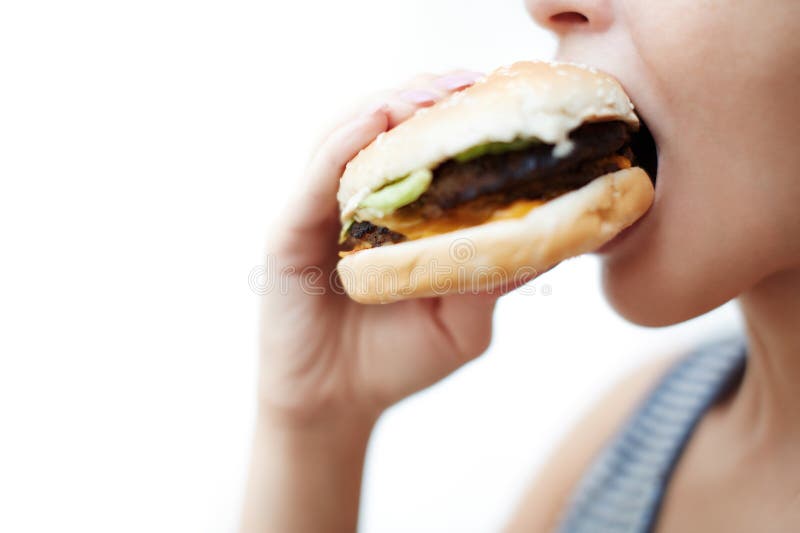 Hamburger stock image. Image of human, hungry, food, healthy - 96007211