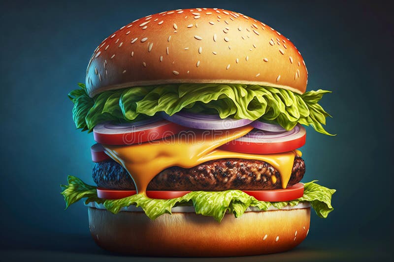 Hamburguesa Con Mucha Carne De Res Rellena Con Salsa Esparcida Y ... Hamburguesa Con Mucha Carne De Res Rellena Con Salsa Esparcida Y ...