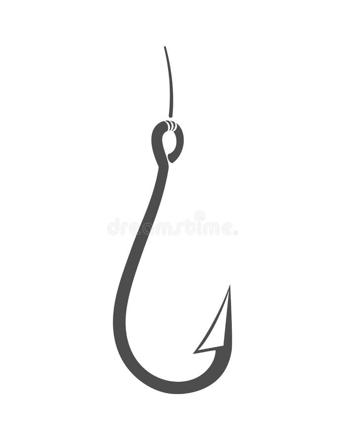 Banderole Brillante Gros Hameçon Dessin à La Main Illustration de ...