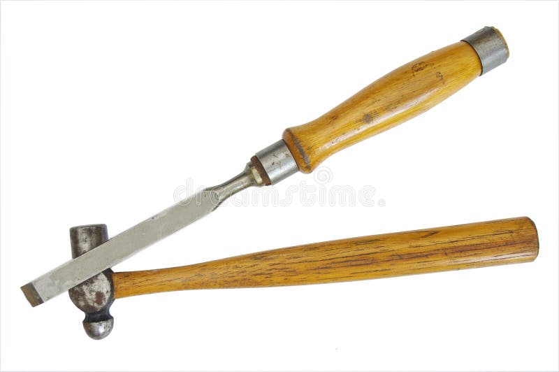 Hamer en Beitel stock foto. Image of ambacht, staal, timmerwerk - 8315006