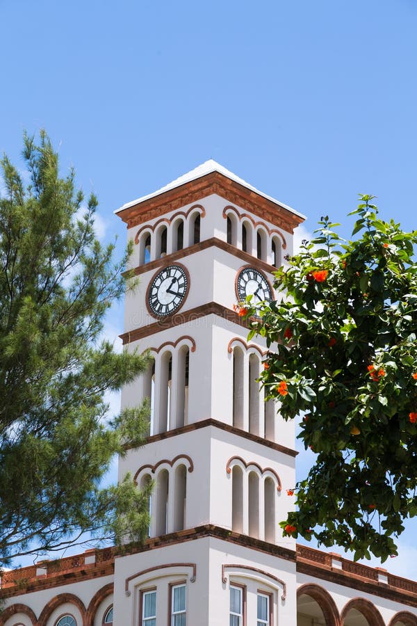 Hamilton Bermuda Sessions Building Stock Photo - Image of sessions ...