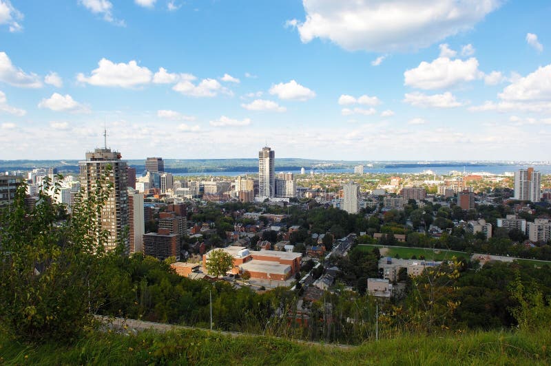 Hamilton, city in Canada. stock image. Image of panorama - 44780543