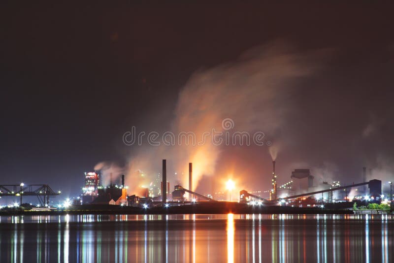 Hamilton Factories stock photo. Image of skyline, factoriesin - 89643118