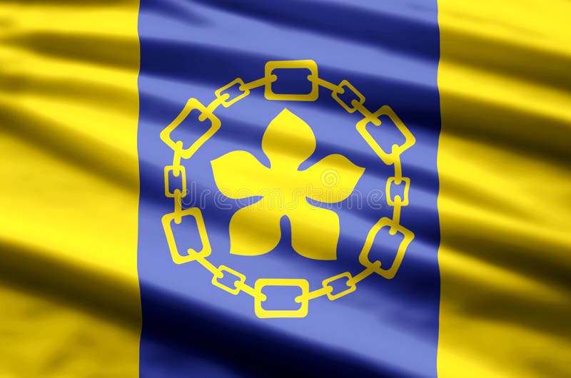 Hamilton-Flaggenillustration Stock Abbildung - Illustration von ...