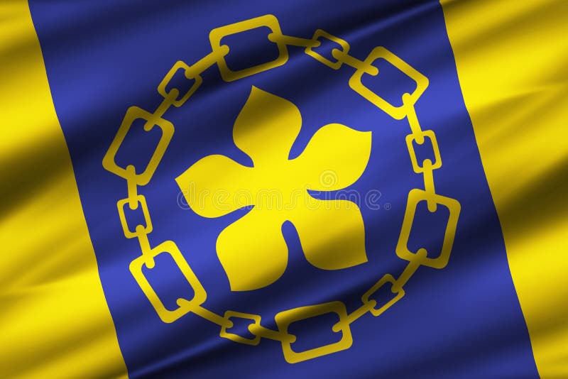 Hamilton-Flaggenillustration Stock Abbildung - Illustration von ...