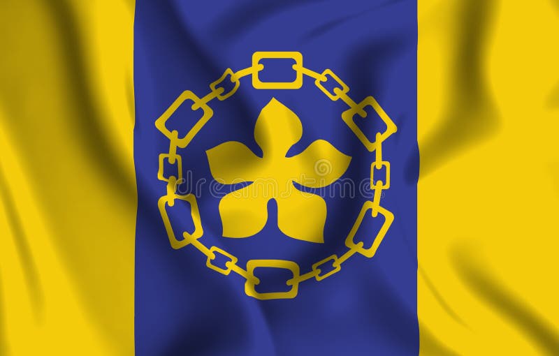 Hamilton-Flaggenillustration Stock Abbildung - Illustration von ...