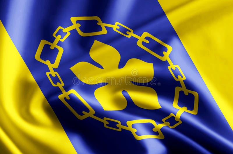 Hamilton-Flaggenillustration Stock Abbildung - Illustration von ...