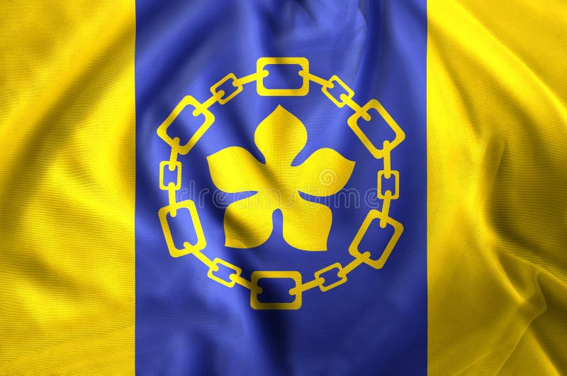 Hamilton-Flaggenillustration Stock Abbildung - Illustration von ...