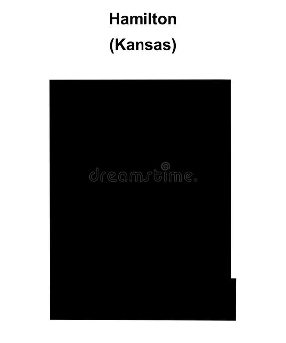 Hamilton outline map stock illustration. Illustration of region - 361548217