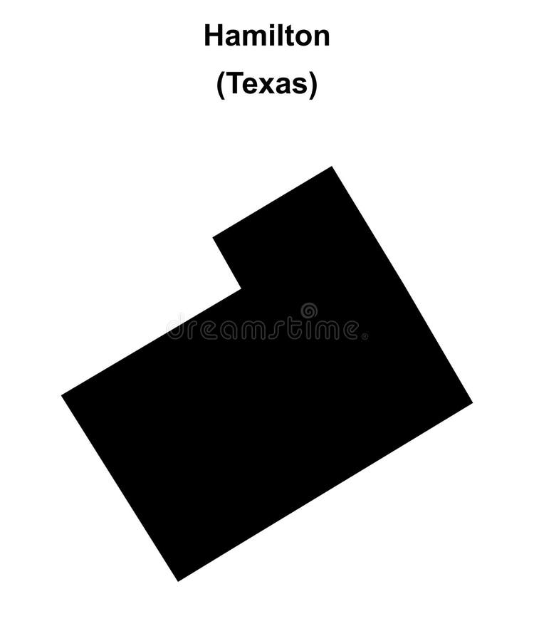 Hamilton outline map stock illustration. Illustration of boundary ...