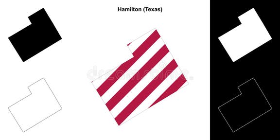 Hamilton outline map stock vector. Illustration of empty - 324146954