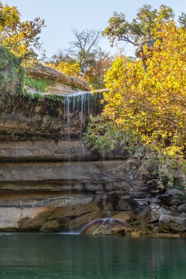 Hamilton Pool Fall Colors stock photo. Image of hamilton - 79645160