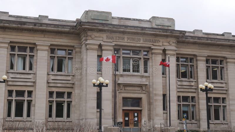 Hamilton Public Library at Downtown - HAMILTON, CANADA - APRIL 13, 2024 ...