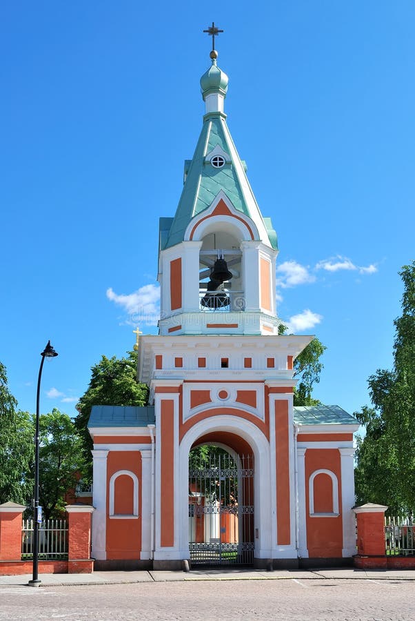 Hamina, Finland. Beautiful Belfry Stock Photo - Image of finland ...