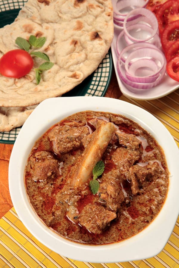 Hammelfleisch Masala Oder Masala Gosht Oder Indisches Lamm Rogan Josh ...