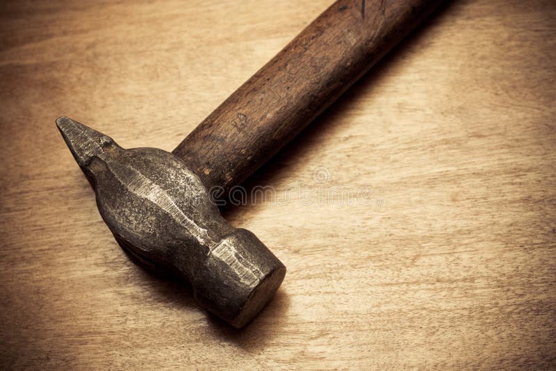 Hammer stock image. Image of wood, iron, improvement - 17228037