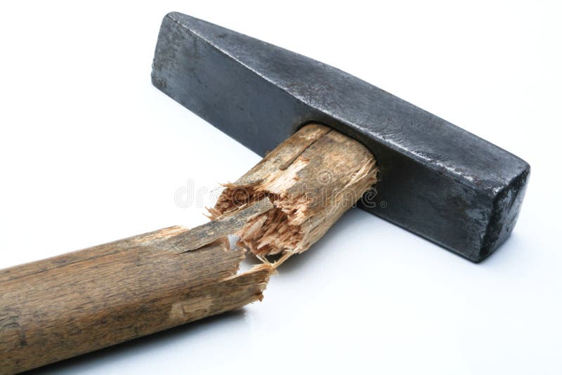 Broken Hammer stock illustration. Illustration of construction - 5251535