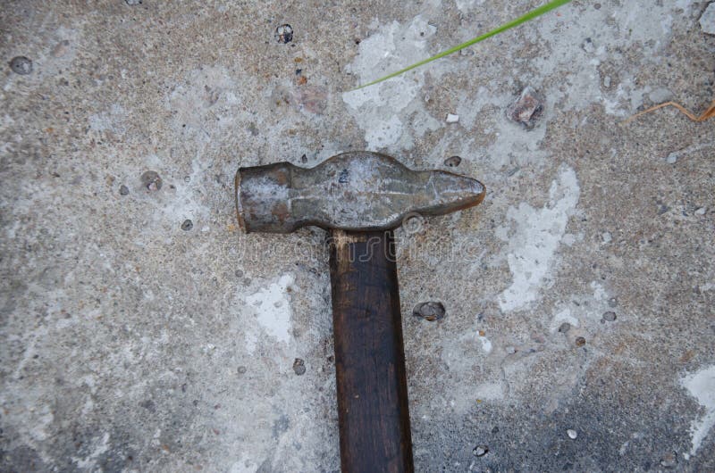 The Hammer is Alone. Construction Tools, Minimalism Stock Image - Image ...